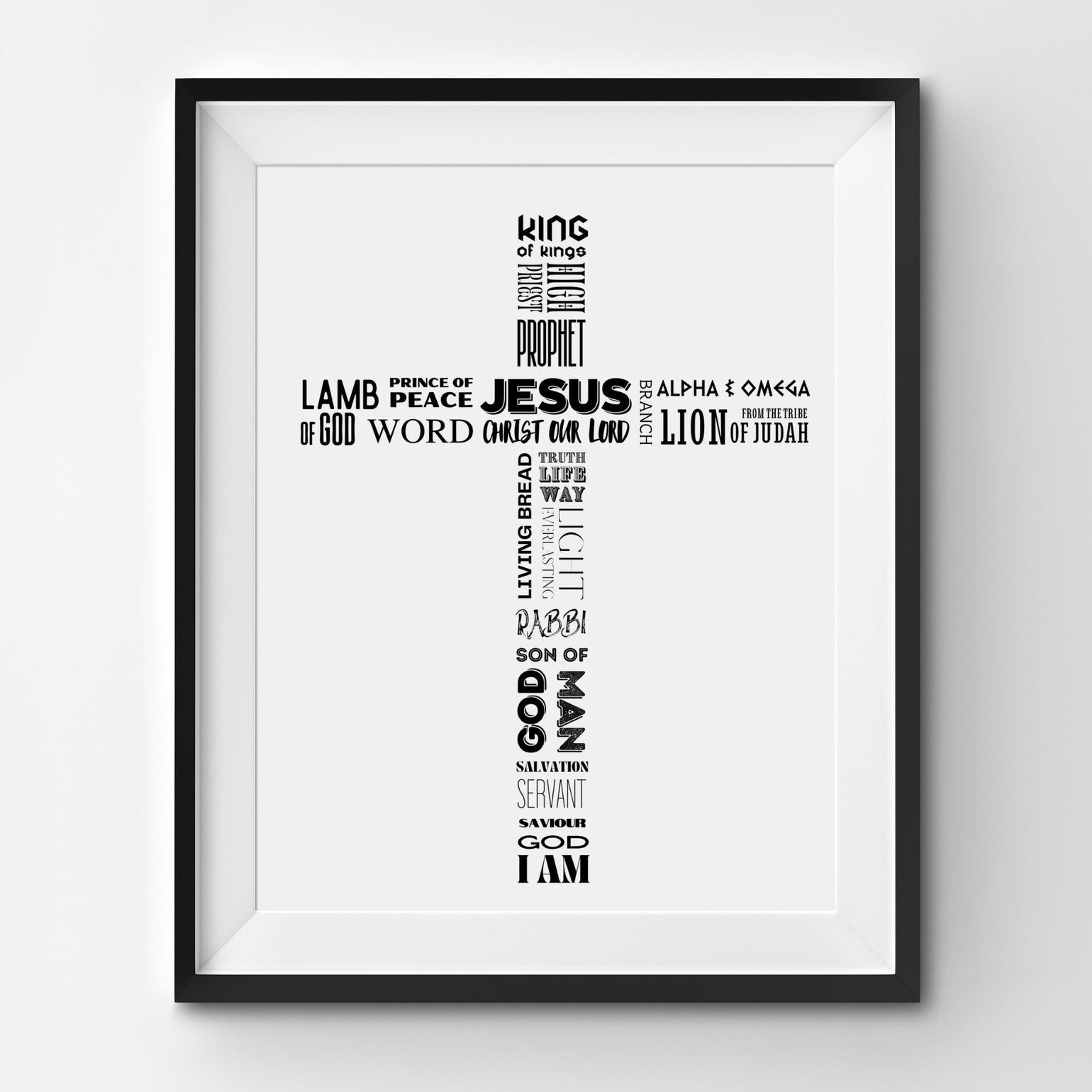 Titles of Jesus | Wall Art Poster | Studio Salt & Light